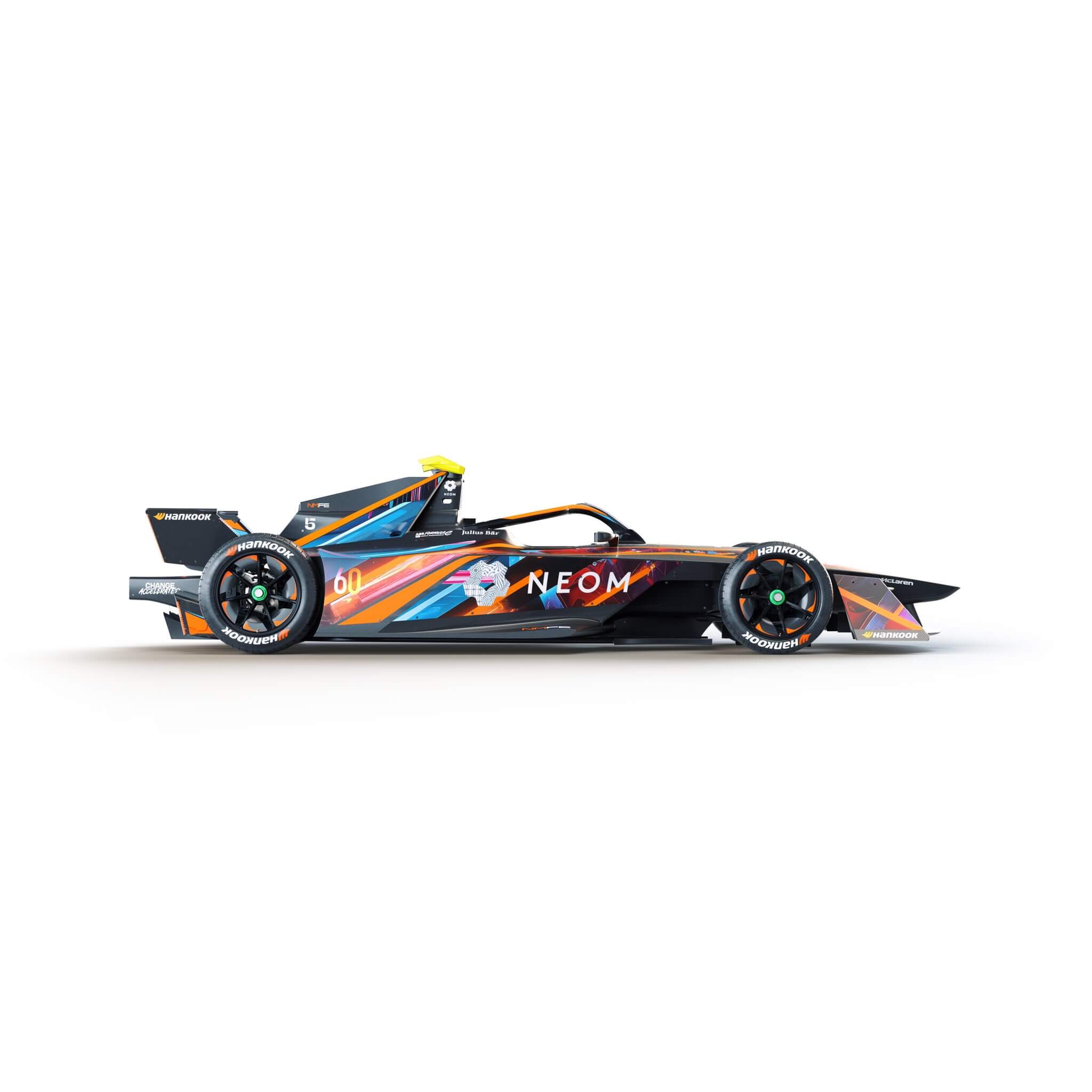 Gallery: McLaren unveils generative AI-designed livery for Formula E season finale in London - e ...